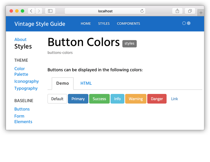 Tutorial Part 3: Documenting a Stylesheet in a Living Style Guide
